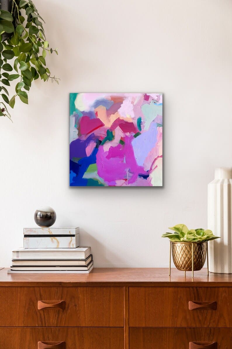 Pink Abstract Art - Abstract Artists